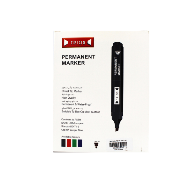 Buy PERMANENT MARKER TRIOS SET 12 PC'S Online in Qatar at affordable price
