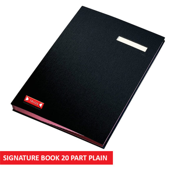 SIGNATURE BOOK 20 PART PLAIN - Triosqatar